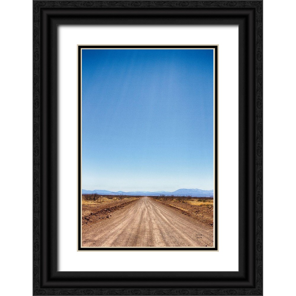 Larson, Nathan 17x24 Black Ornate Wood Framed with Double Matting ...