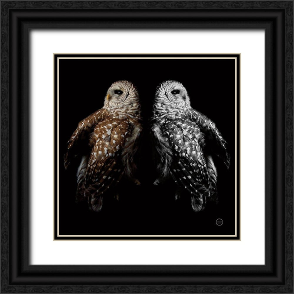 Larson, Nathan 26x26 Black Ornate Wood Framed with Double Matting ...