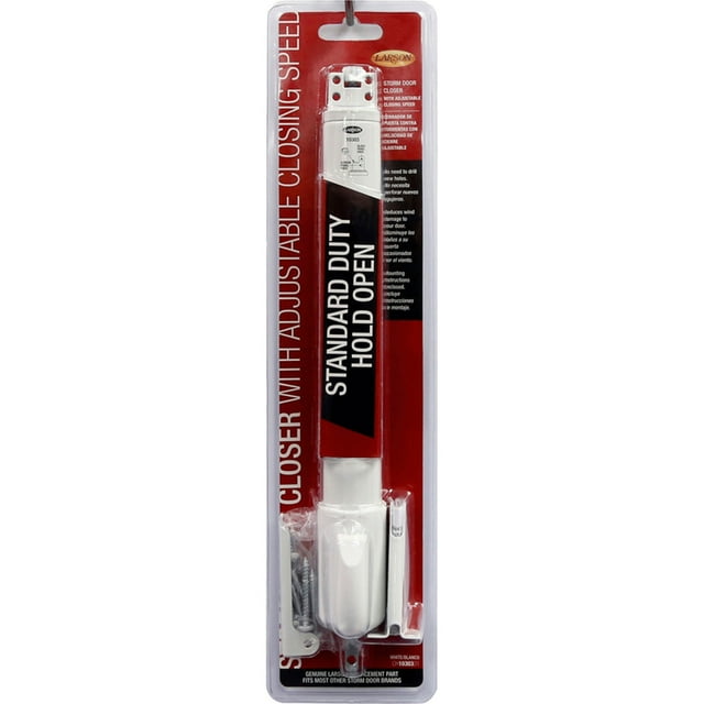 Larson White Single Hold-Open Closer Kit - Walmart Business Supplies
