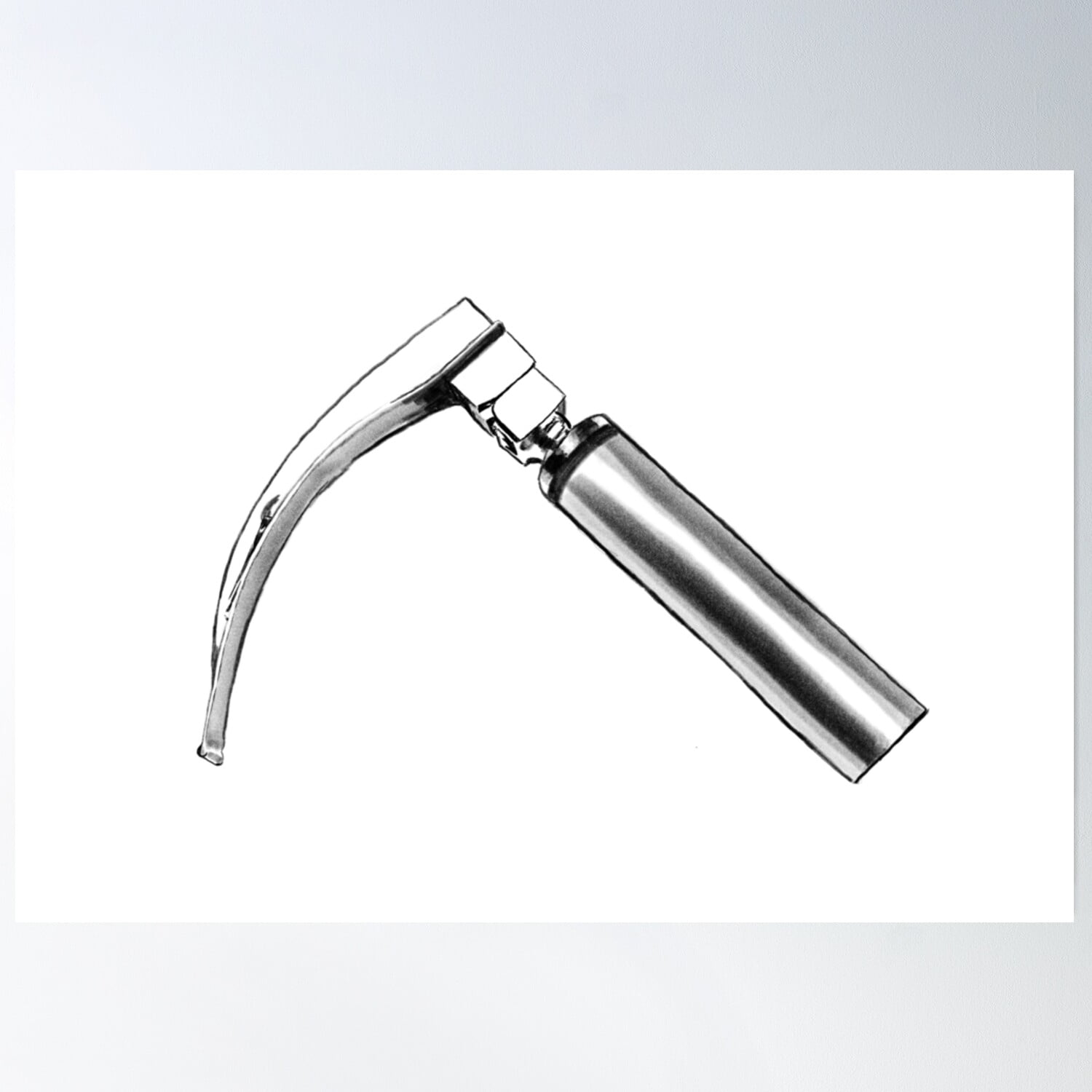Laryngoscope, Medical Symbol For Doctors And Healthcare Workers, Mono ...