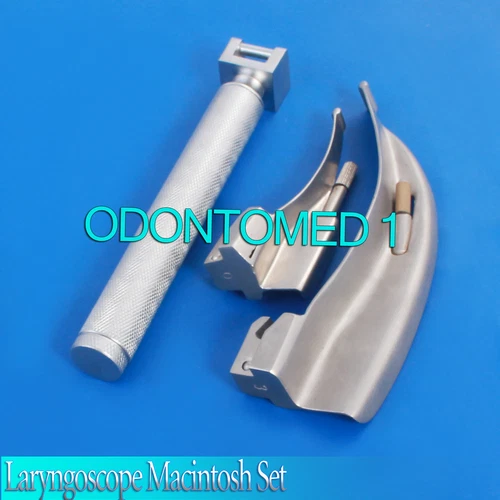 Laryngoscope Small Handle Aa + 2 Macintosh Blade #0 And #3 Ent ...