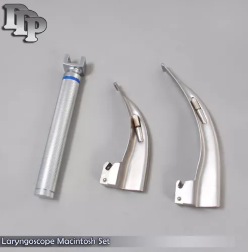 Laryngoscope Small Handle Aa + 2 Macintosh Blade #2 And #4 Ent ...