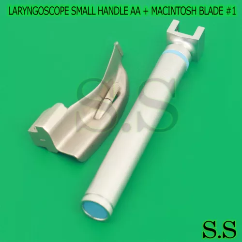 Laryngoscope Small Handle Aa + Macintosh Blade #1 Ent Intubation ...