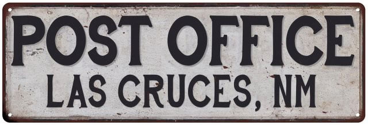 Las Cruces, Nm Post Office Metal Sign Vintage 6x18 106180011285 ...