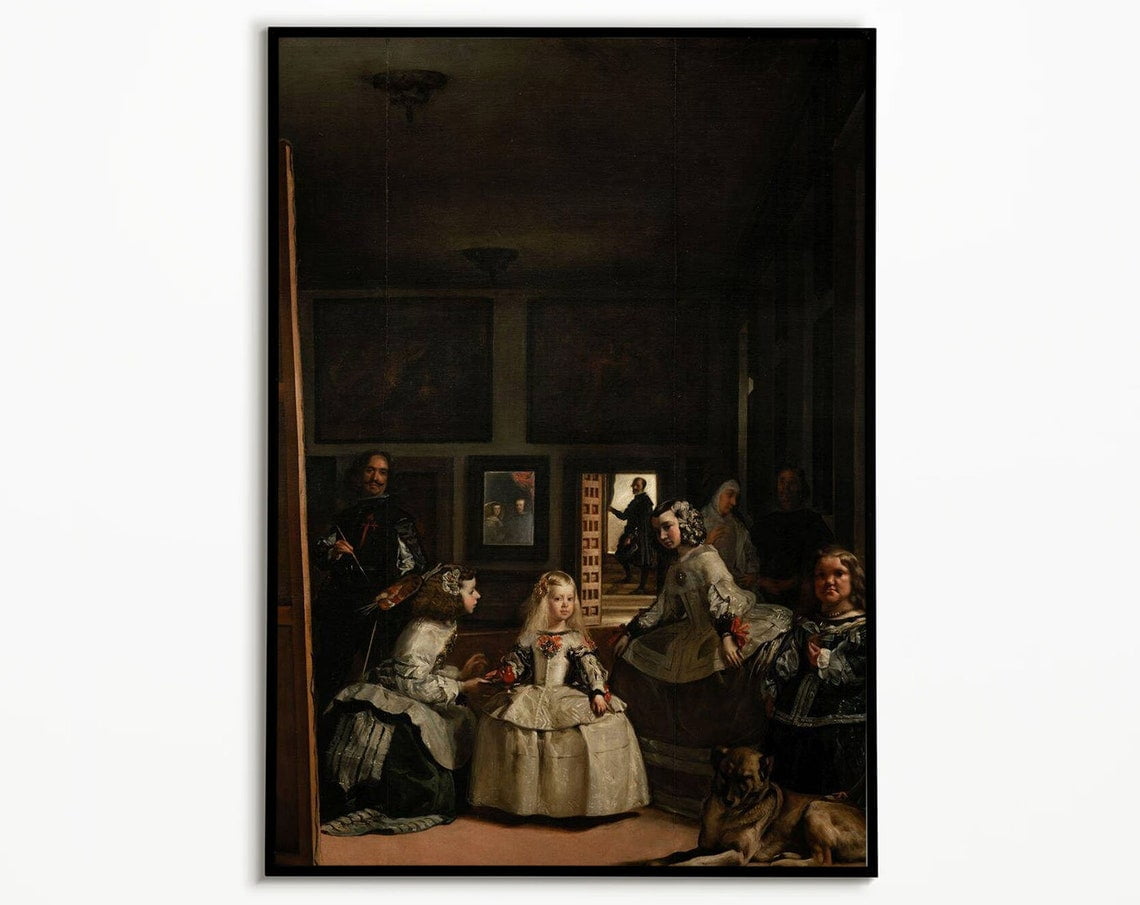 Las Meninas The Ladies-In-Waiting By Diego Velazquez Poster, Wall Art ...