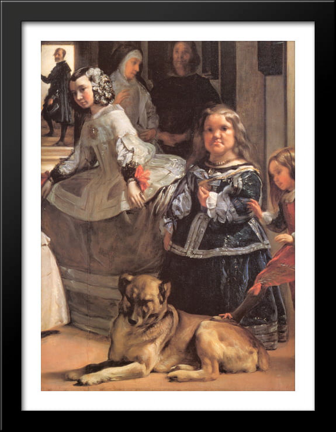 Las Meninas [detail] 28x38 Large Black Wood Framed Print Art by Diego ...