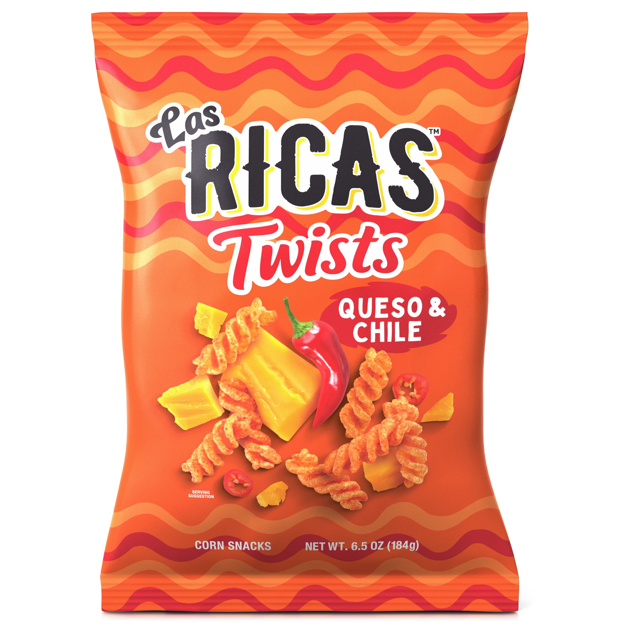 Las Ricas Queso & Chile Twists, 6.5oz Bag - Walmart.com