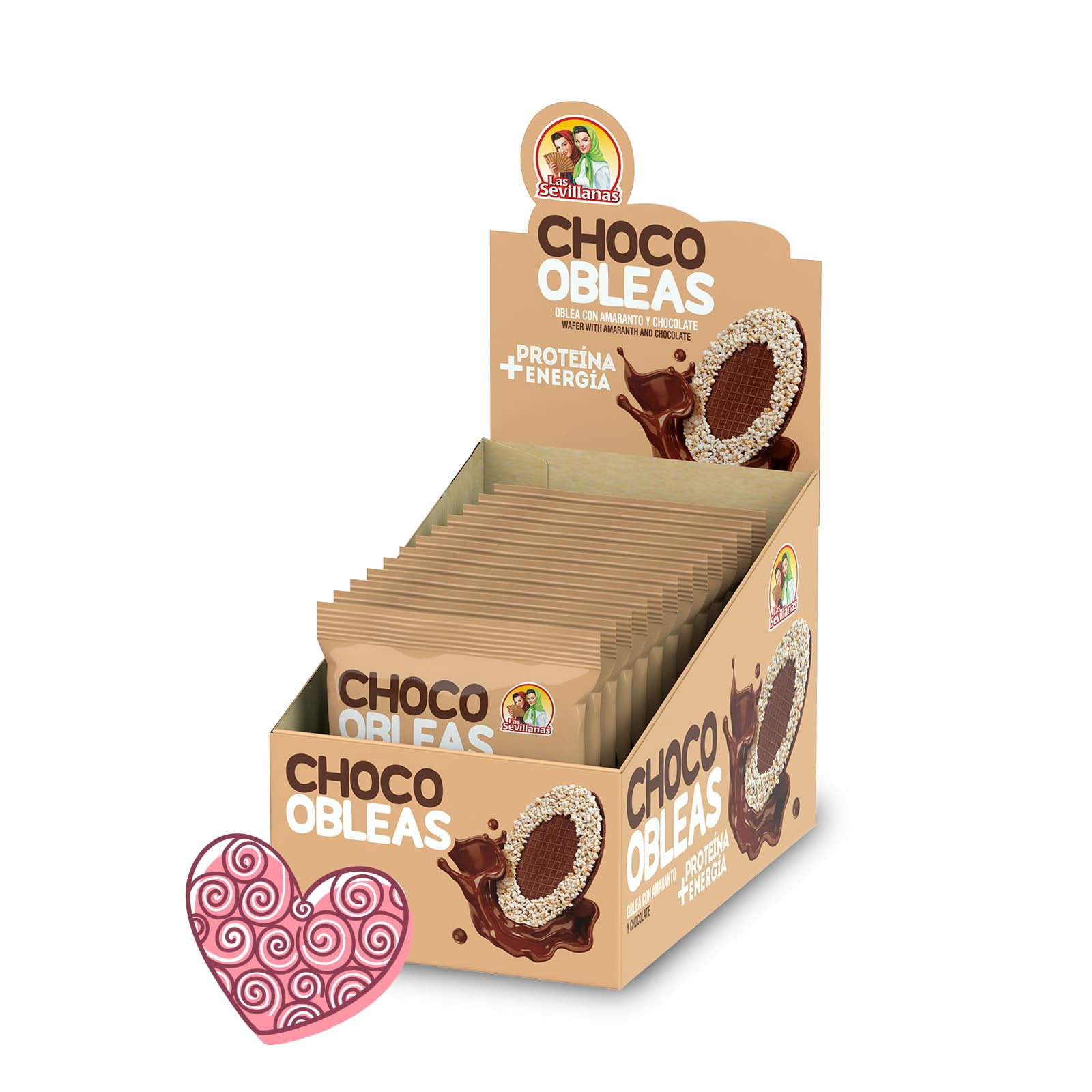 Las Sevillanas Choco Obleas OIF8 con Amaranto y Chocolate - Chocolate ...