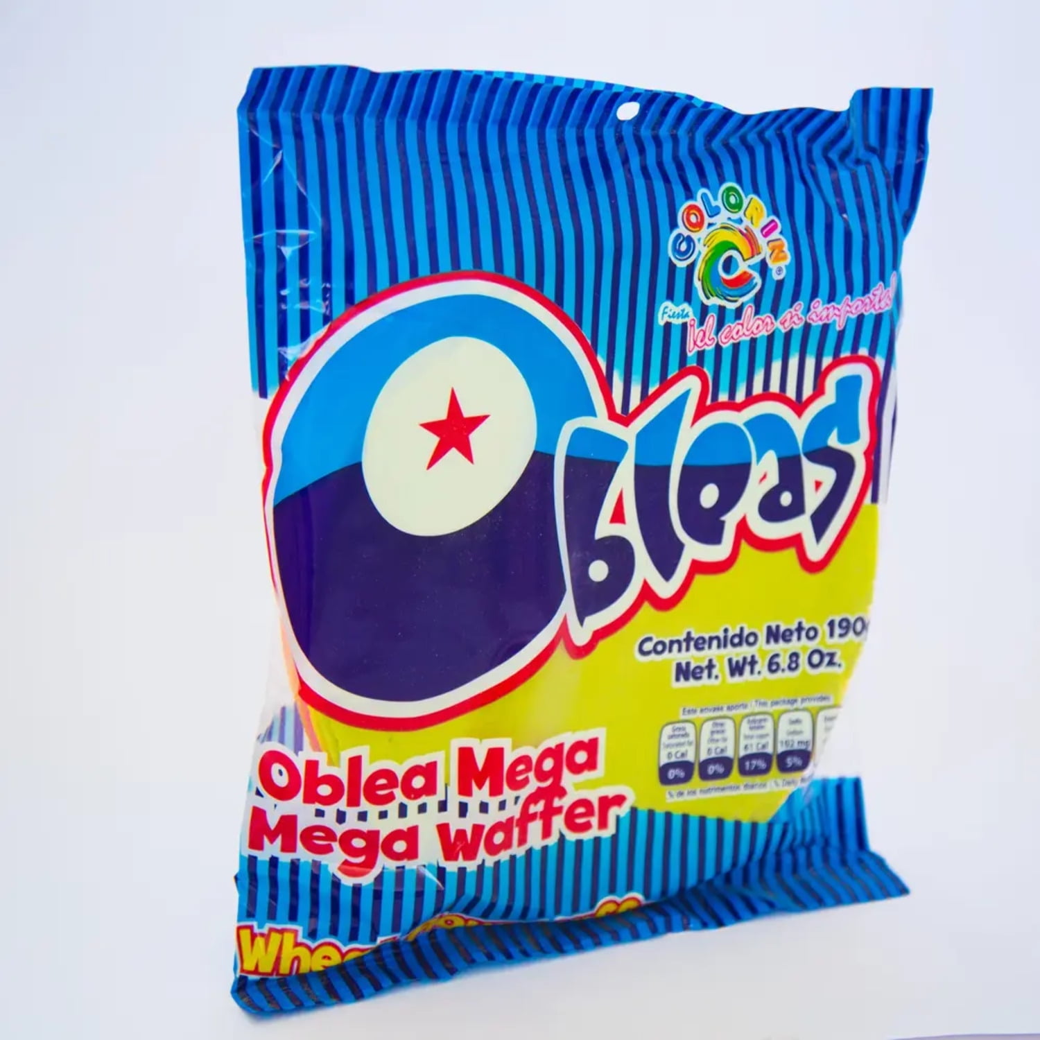 Las Sevillanas Colorin Oblea Mega Wafer 6.8 oz - Case - 30 Units ...
