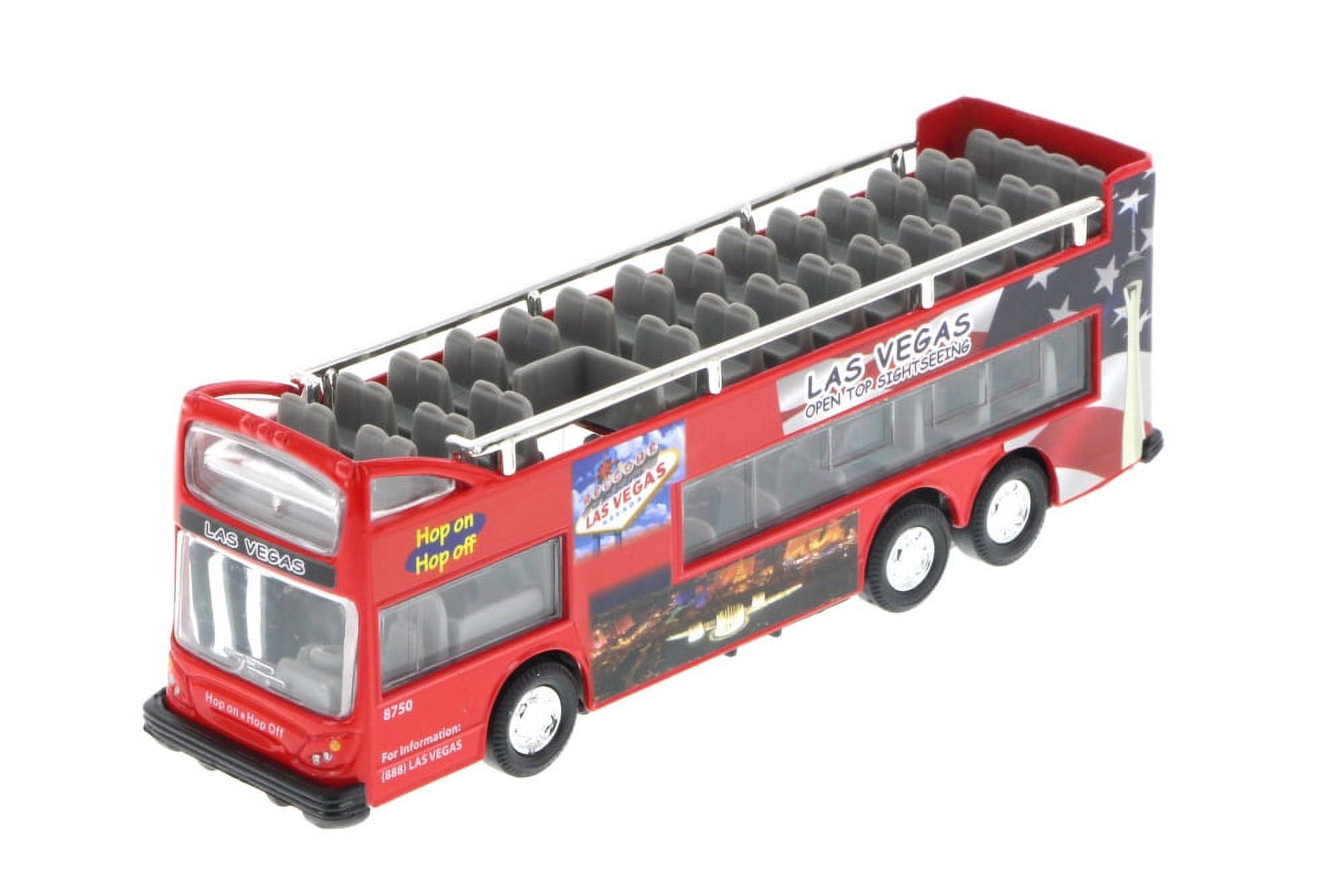 Las Vegas 6" Double Decker Sightseeing Bus Open Top, Red - 2168DLV ...