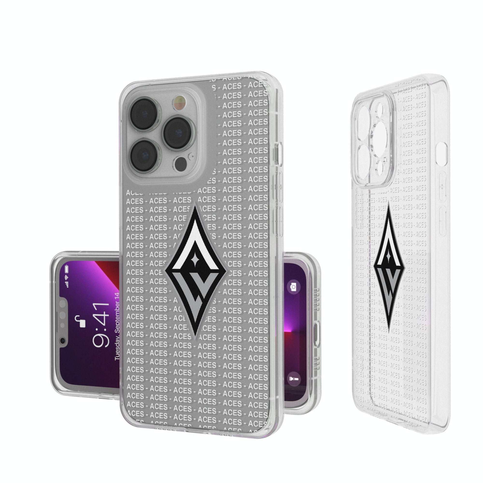 Las Vegas Aces iPhone Clear Text Backdrop Design Case - Walmart.com