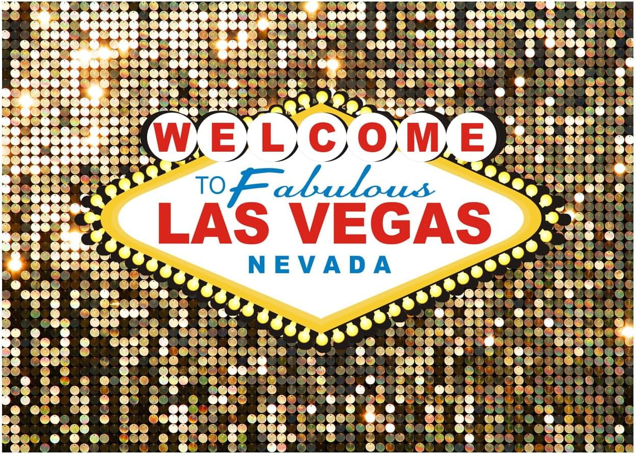 Las Vegas Backdrop Welcome to Las Vegas Party Photography Backdrops ...