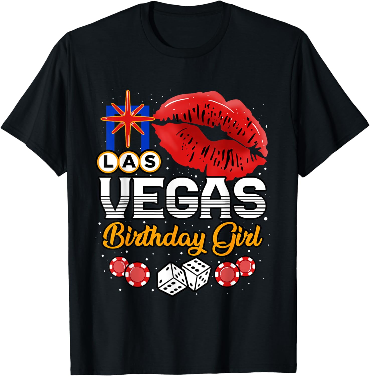Las Vegas Birthday Girl Casino Girls Trip Party T-Shirt - Walmart.com