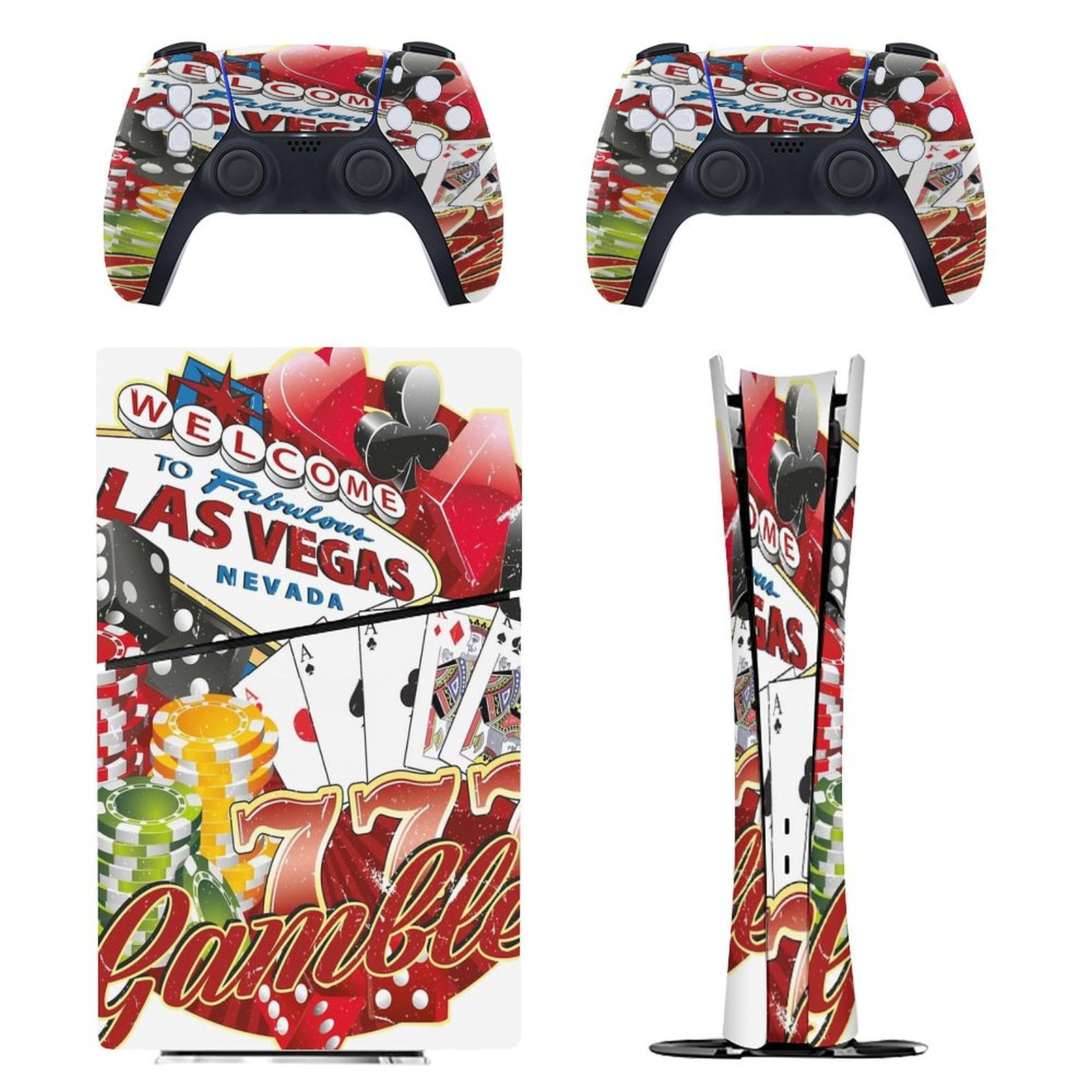 Las Vegas Casino Gambler PS5/PS5 Pro/PS5 Slim Digital Disc Skin Sticker ...