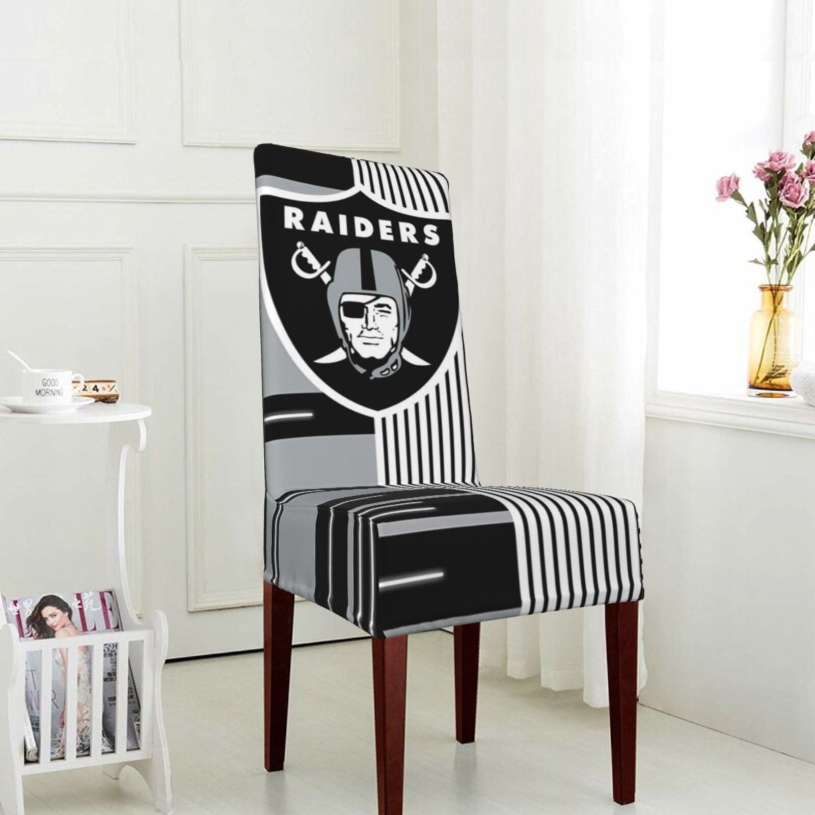 Las_Vegas Detachable Dining Chair Covers, Football Team Theme Fan ...