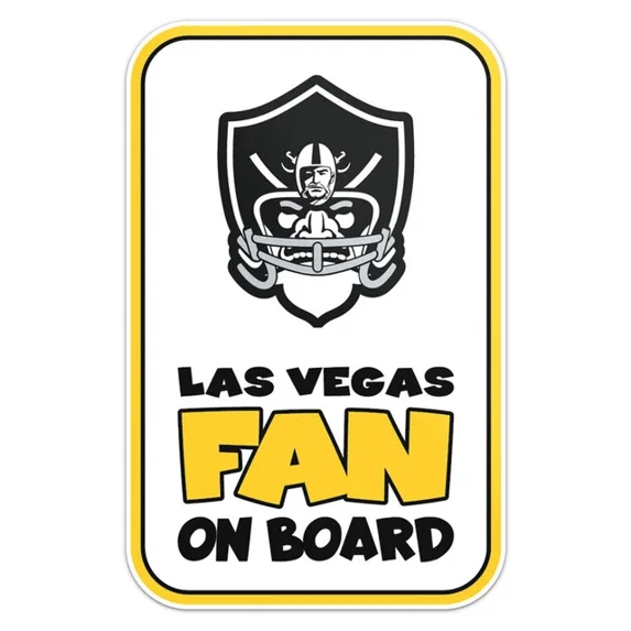 Las Vegas Fan On Board Sticker Phone Decal Water Bottle Stickers Car ...