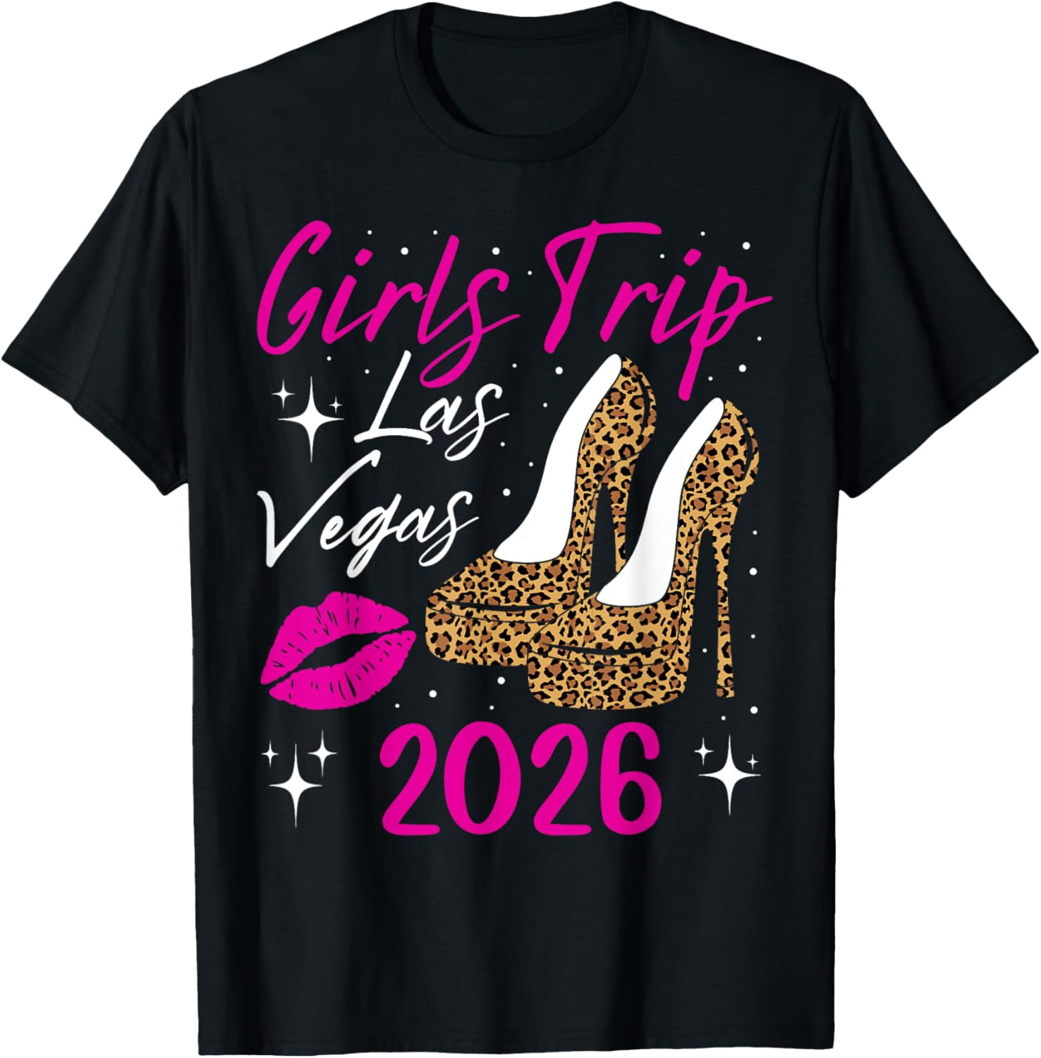 Las Vegas Girls Trip 2026 Fun Girls Weekend Friends Matching T-Shirt ...
