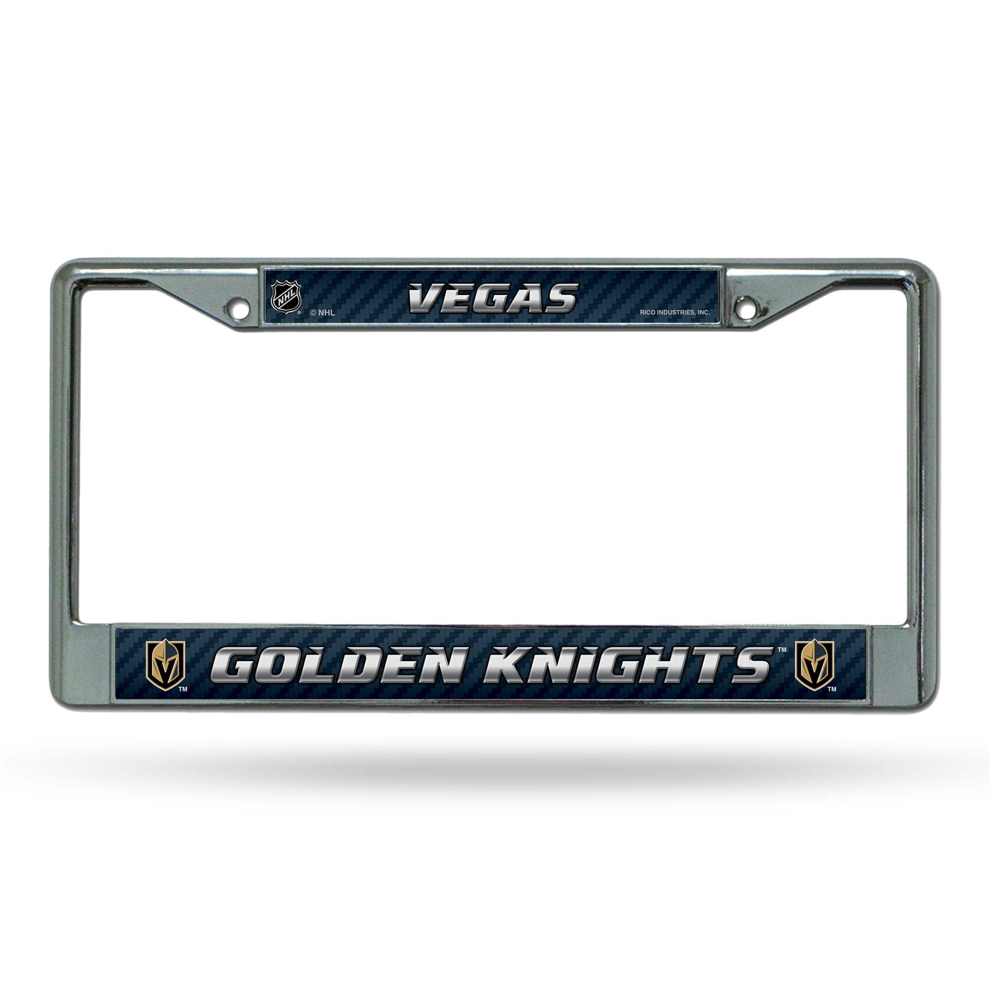 Las Vegas Hockey Golden Knights - 12" x 6" Standard Size - Chrome Metal ...