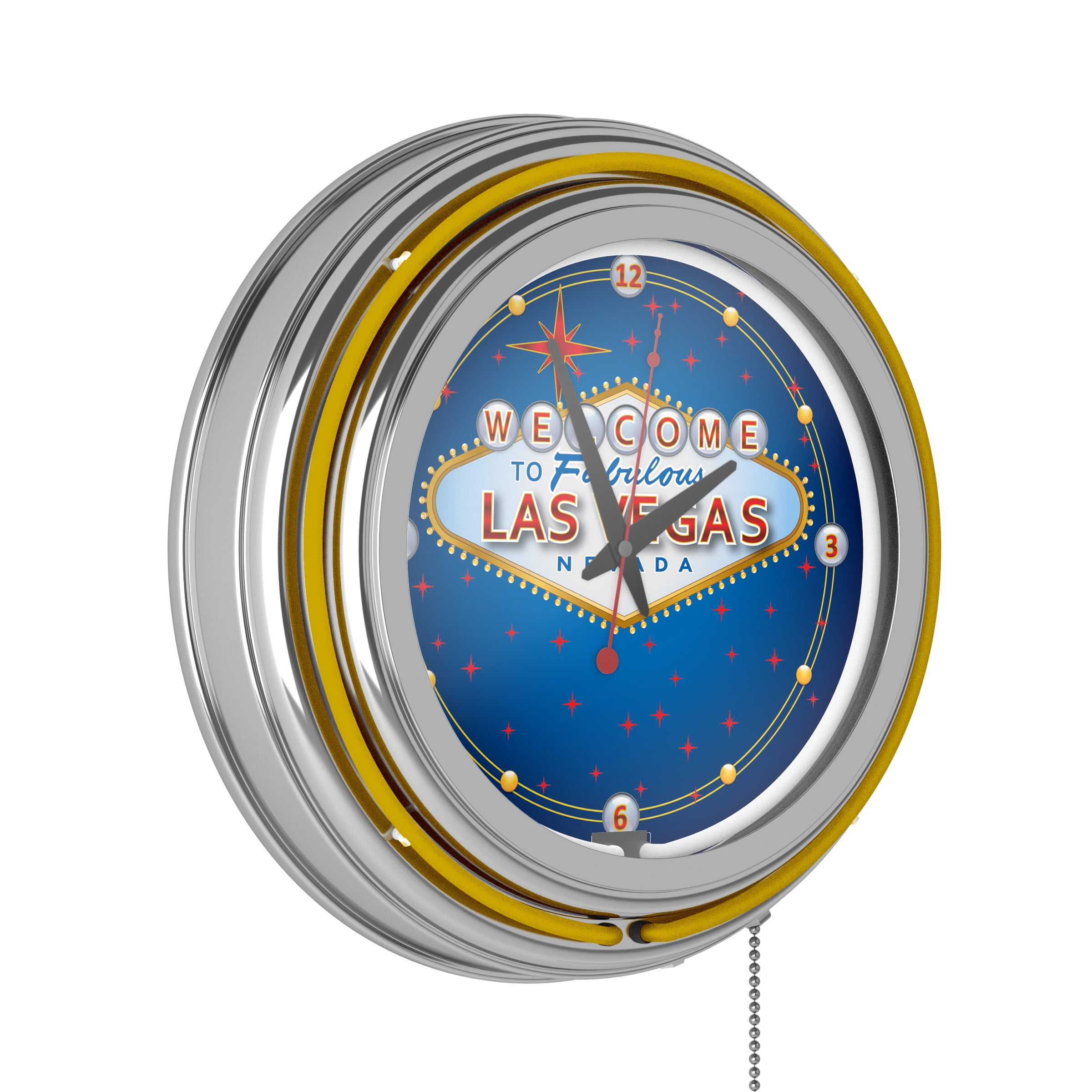 Las Vegas Neon Clock - 14 inch Diameter - Walmart.com