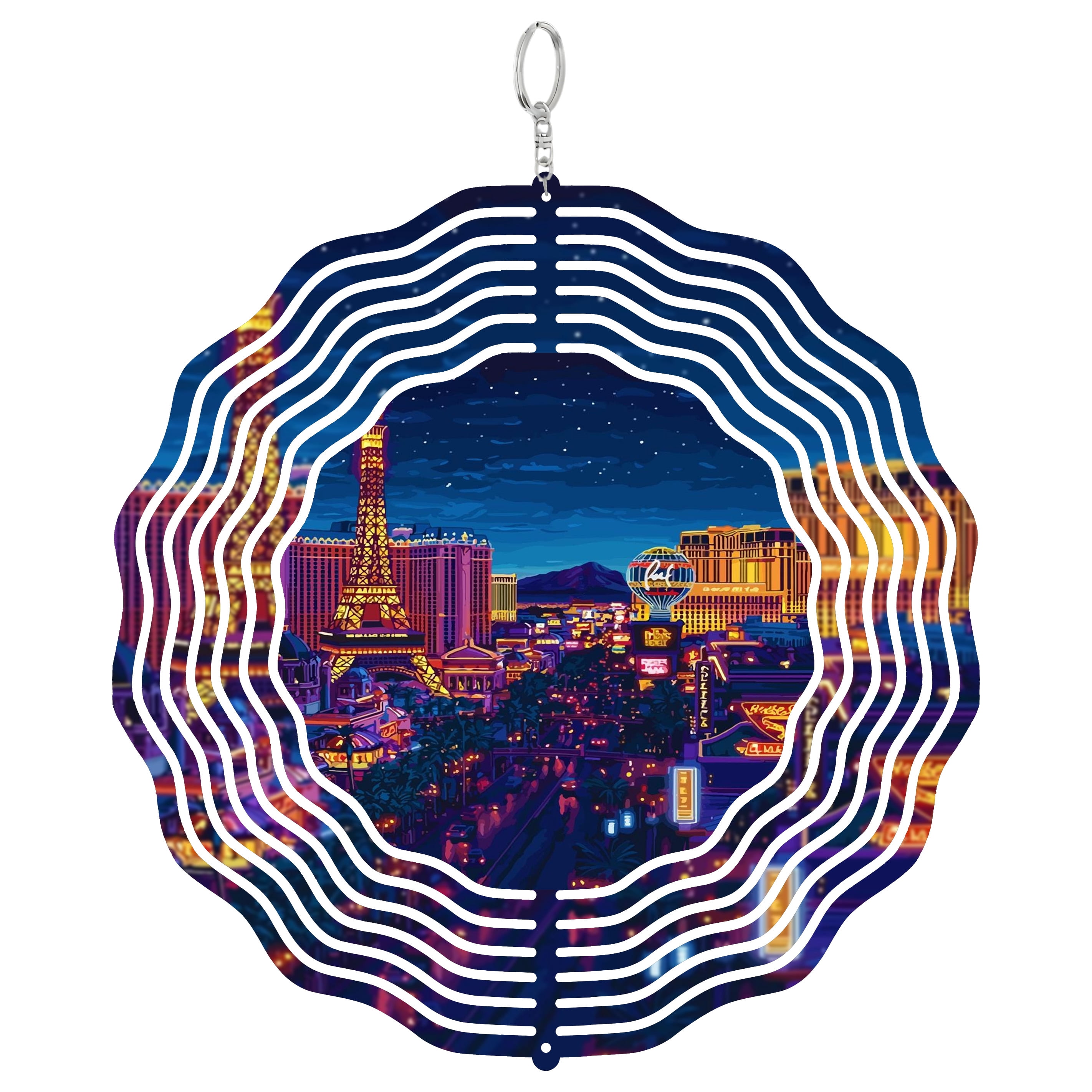 Las Vegas Nevada 3D Wind Spinner Kinetic Yard Art Garden Hanging Decor ...