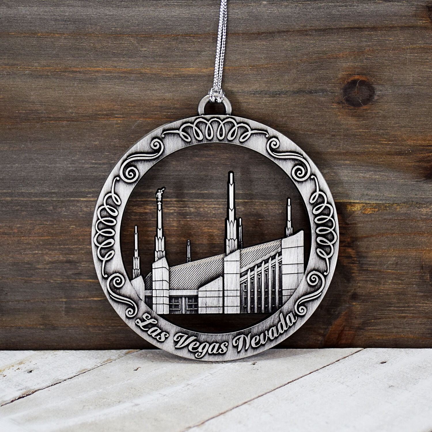 Las Vegas Nevada Temple Antique Silver Zinc Alloy Ornament by ...
