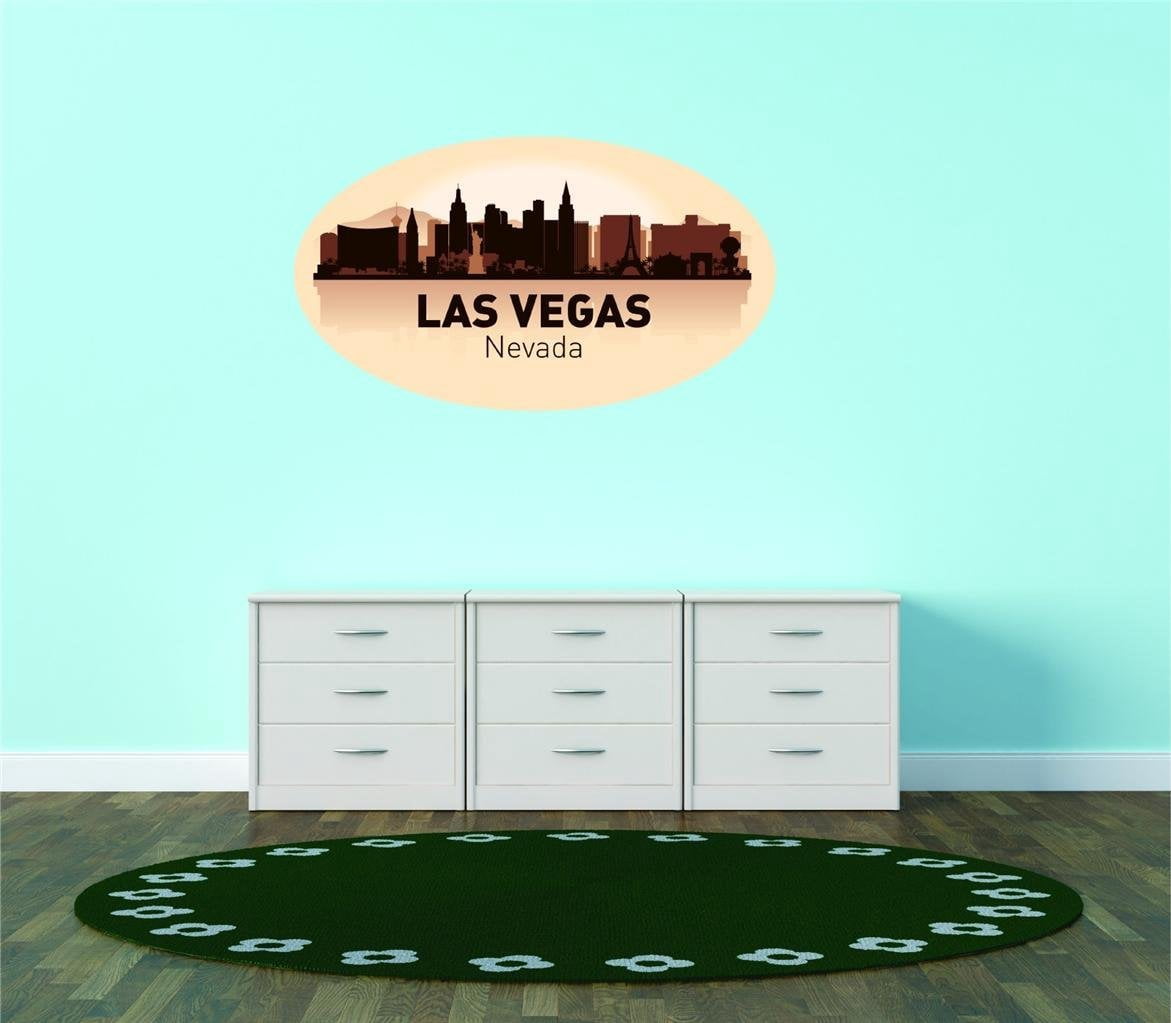Las Vegas Nevada United States Major City Geographical Map Landmark ...