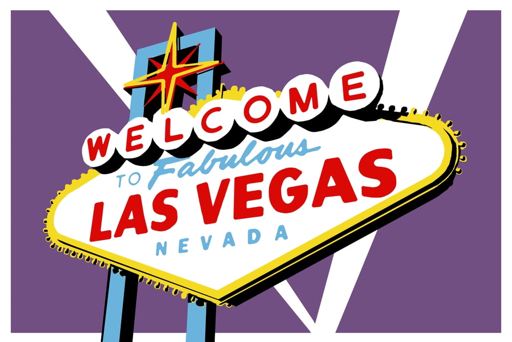 Las Vegas, Nevada, Welcome Sign (24x36 Giclee Gallery Art Print, Vivid ...