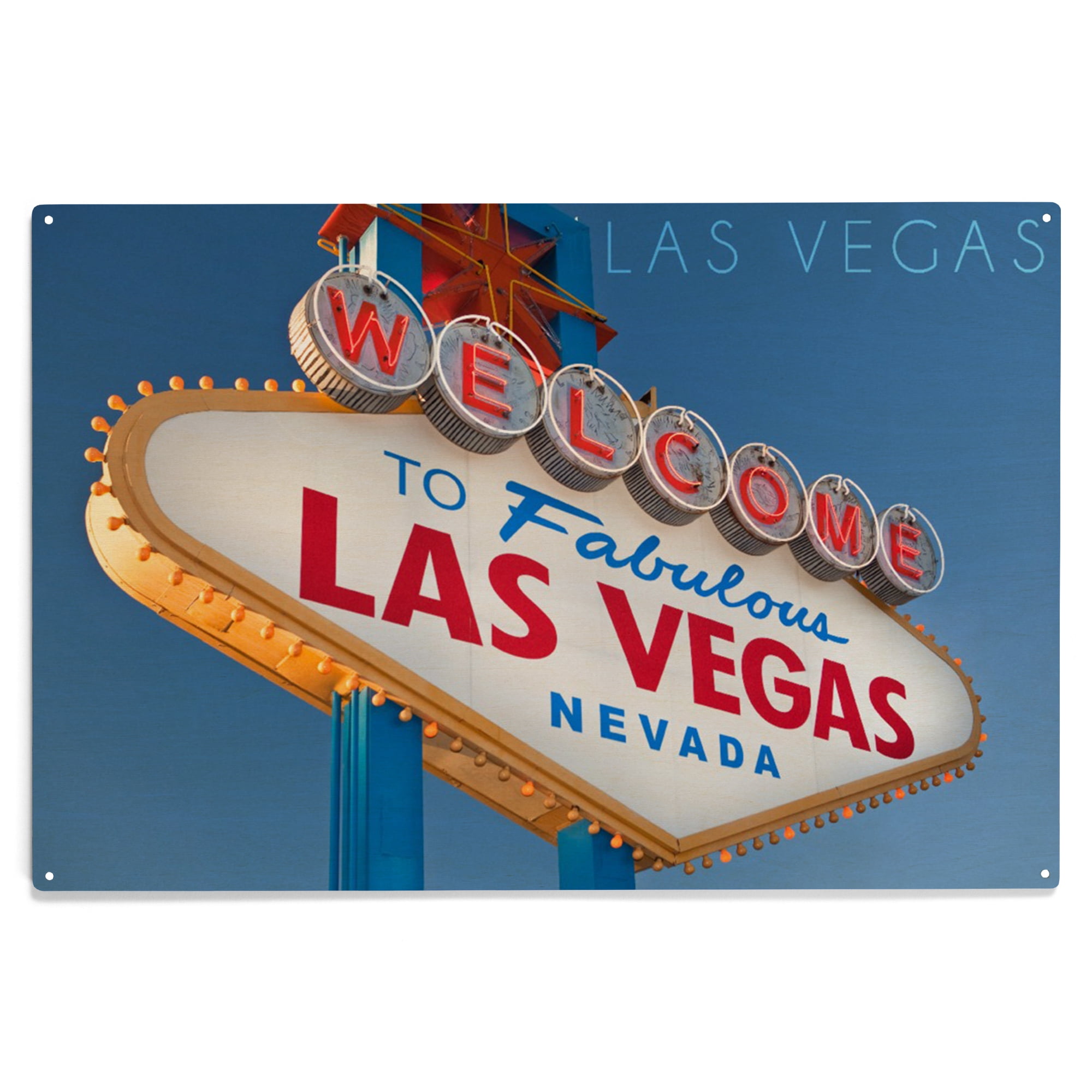 Las Vegas, Nevada, Welcome Sign Birch Wood Wall Sign (10x15 Rustic Home ...