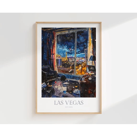 Las Vegas Poster Nevada City Wall Art Bachelor Party Stag Poster ...