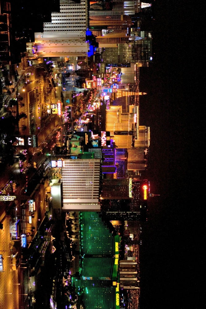 Las Vegas Poster The Strip At Night Poster Metal Print 12"x16" 12x16 ...