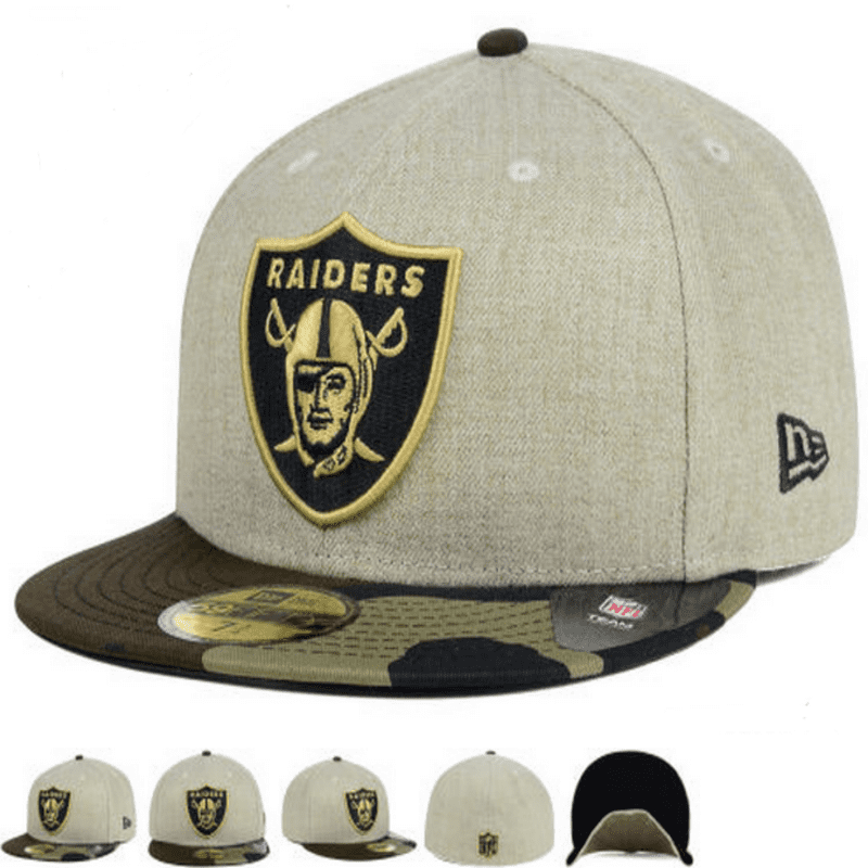 Las Vegas R_aiders Basic Embroidery 59FIFTY Fitted Hat-5950 Hat Men's ...
