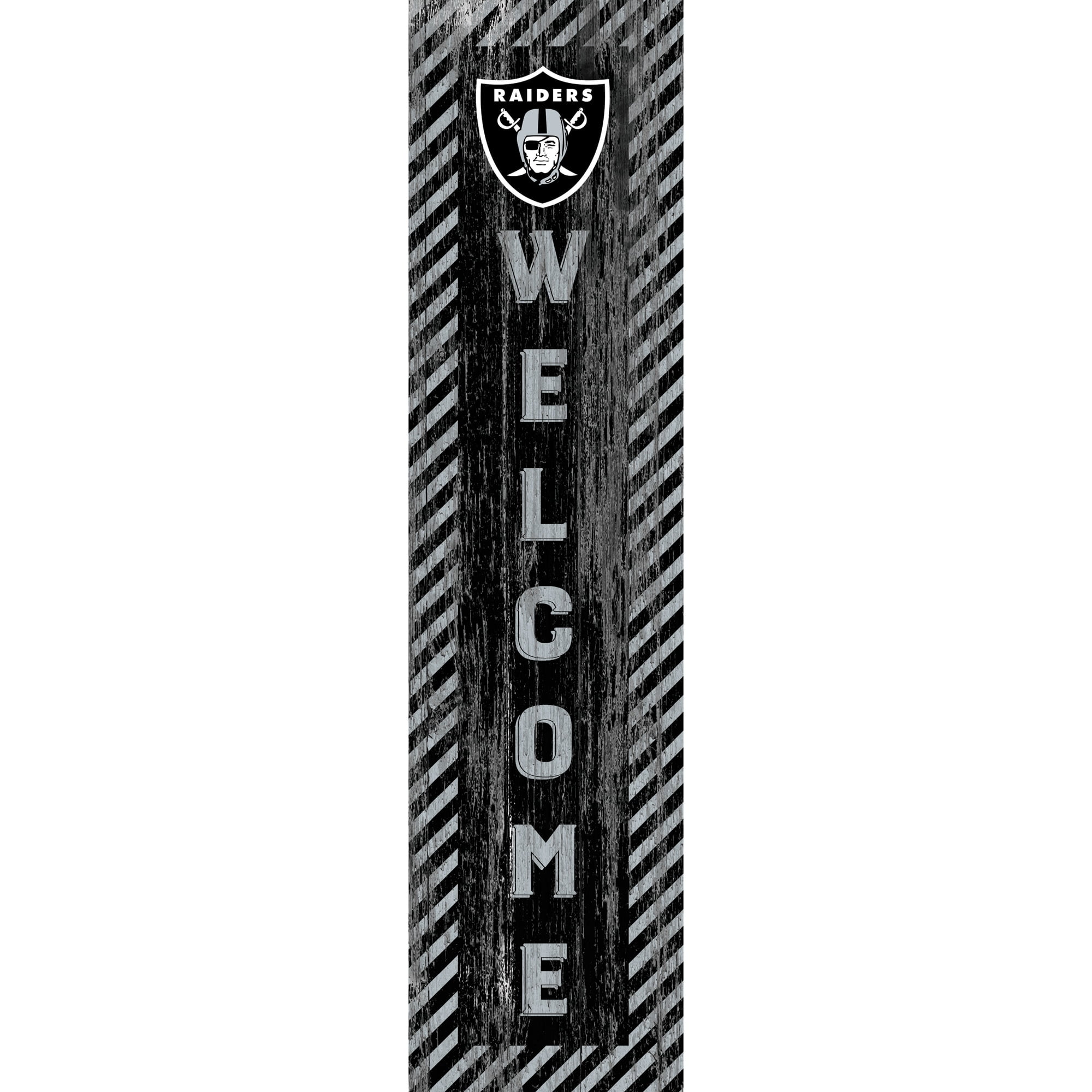 Las Vegas Raiders 12'' x 48'' Door Leaner Welcome Sign - Walmart.com