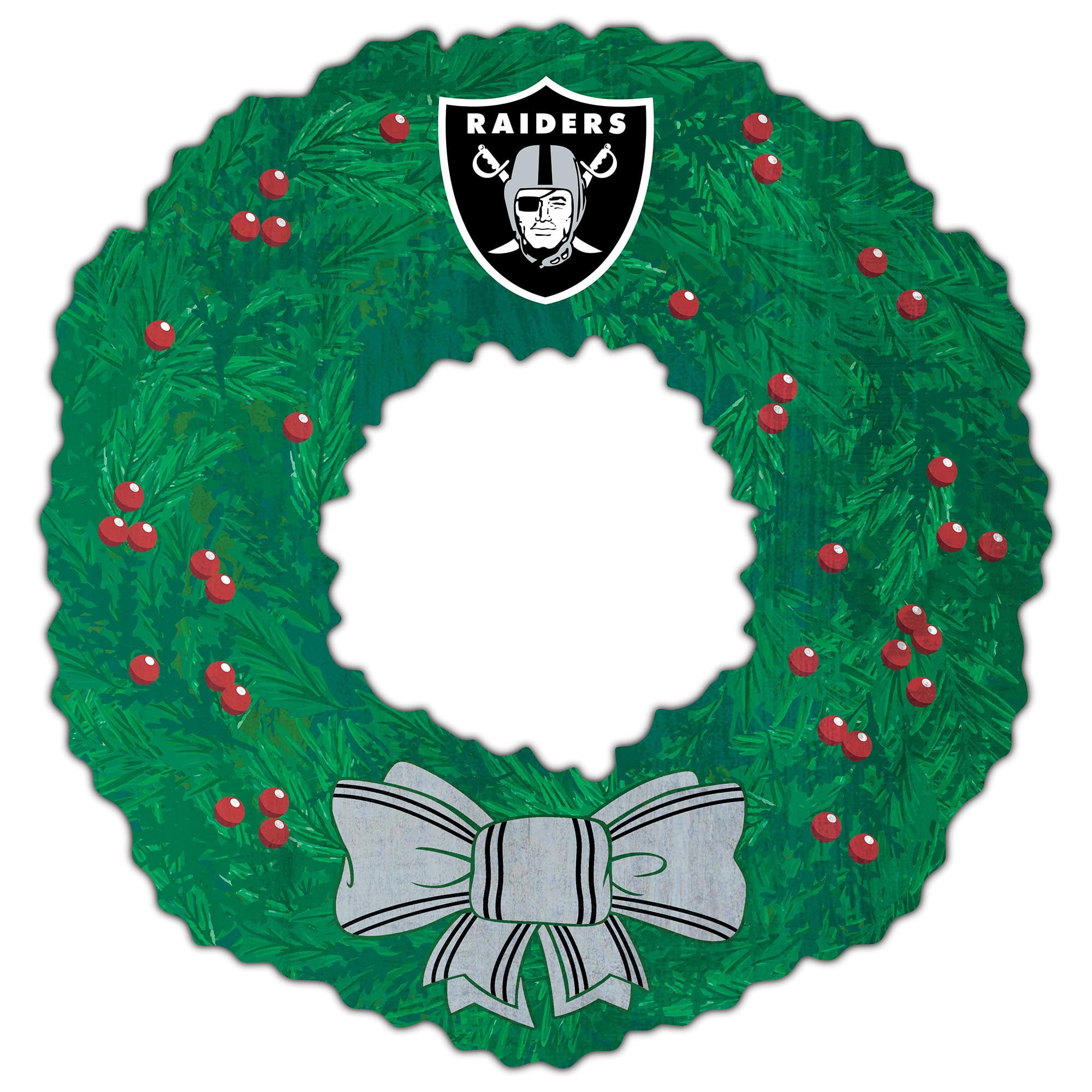 Las Vegas Raiders 16'' Team Wreath Sign - Walmart.com