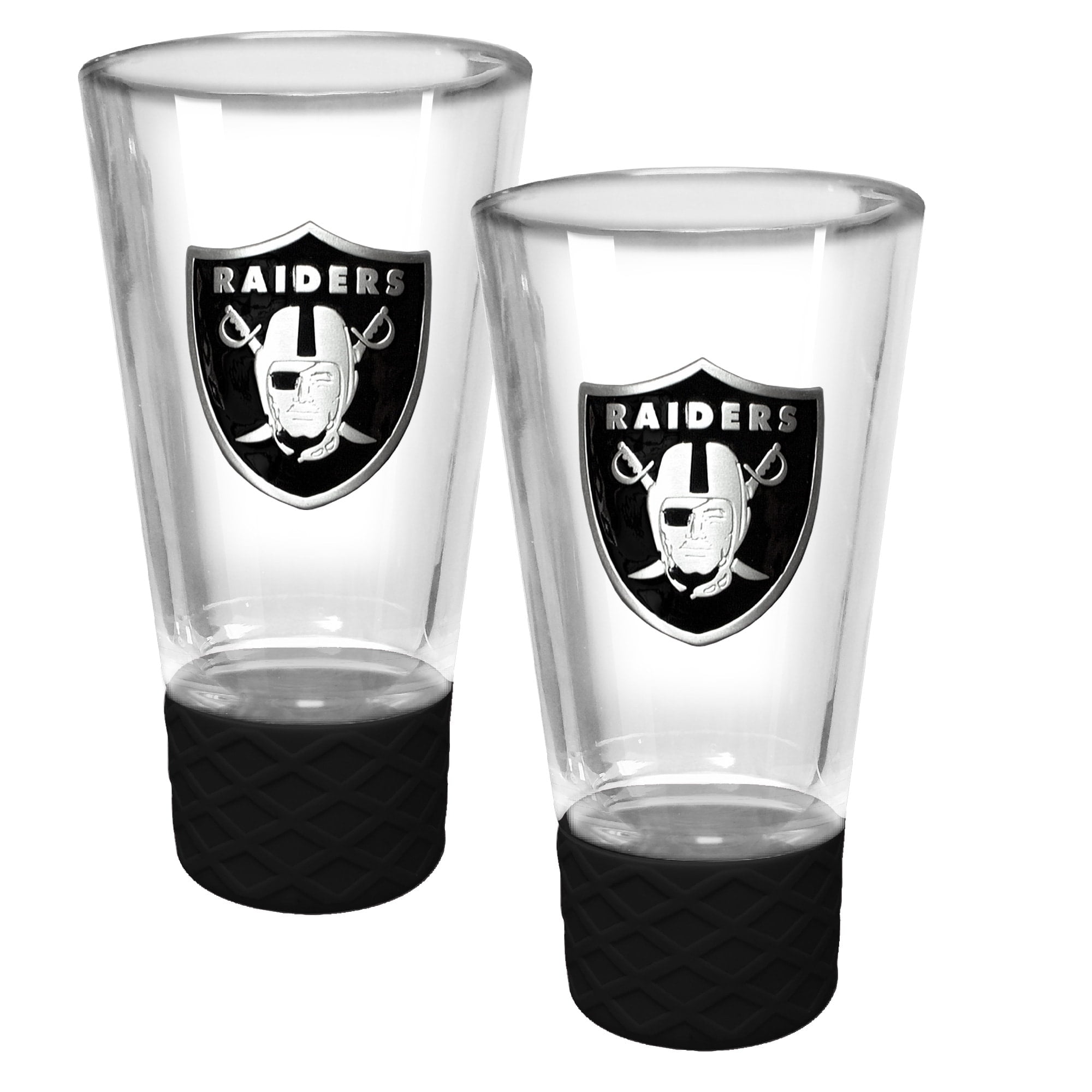 Las Vegas Raiders 2-Pack 4oz. Cheer Shot Set with Silicone Grip ...