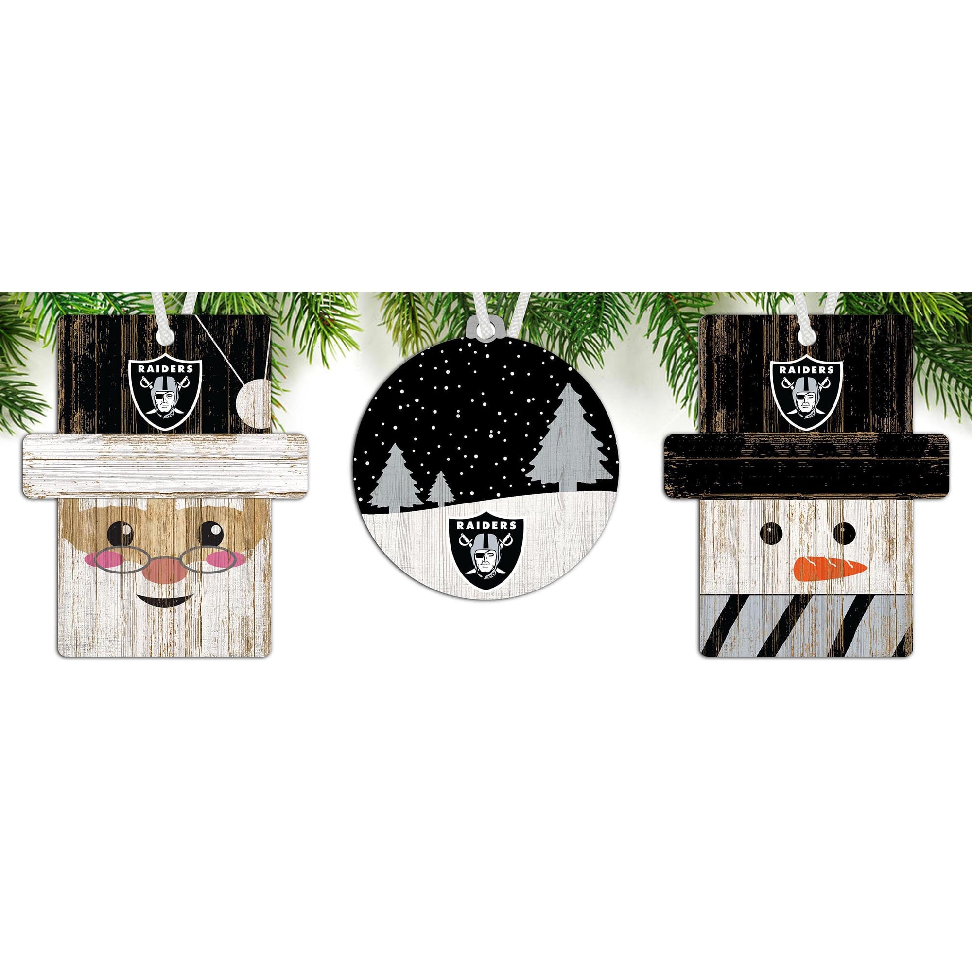 Raiders Christmas Ornaments