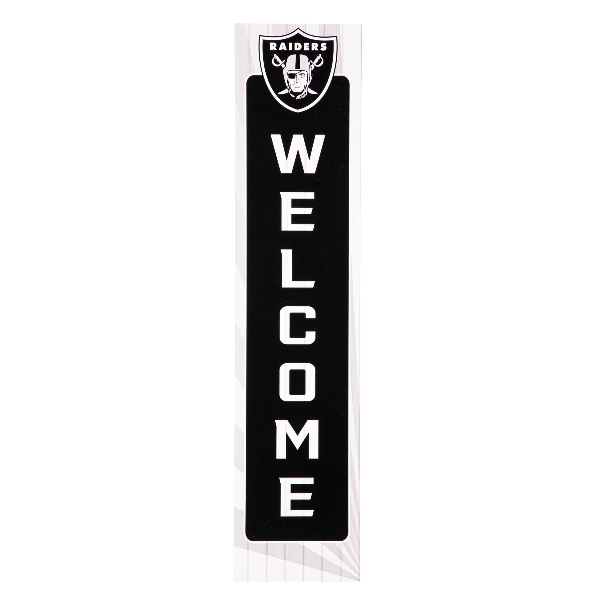 Las Vegas Raiders 47" Color Waves Porch Leaner Welcome Wall Sign ...