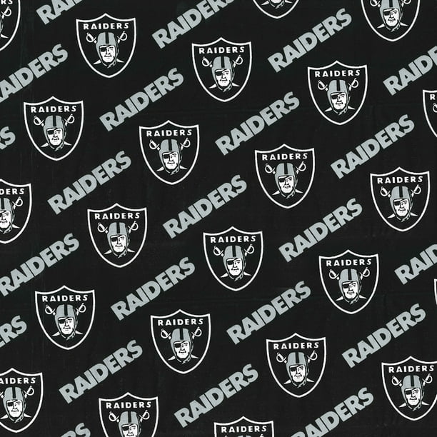 Las Vegas Raiders 58" 100% Cotton Logo Sports Sewing & Craft Fabric 10 ...