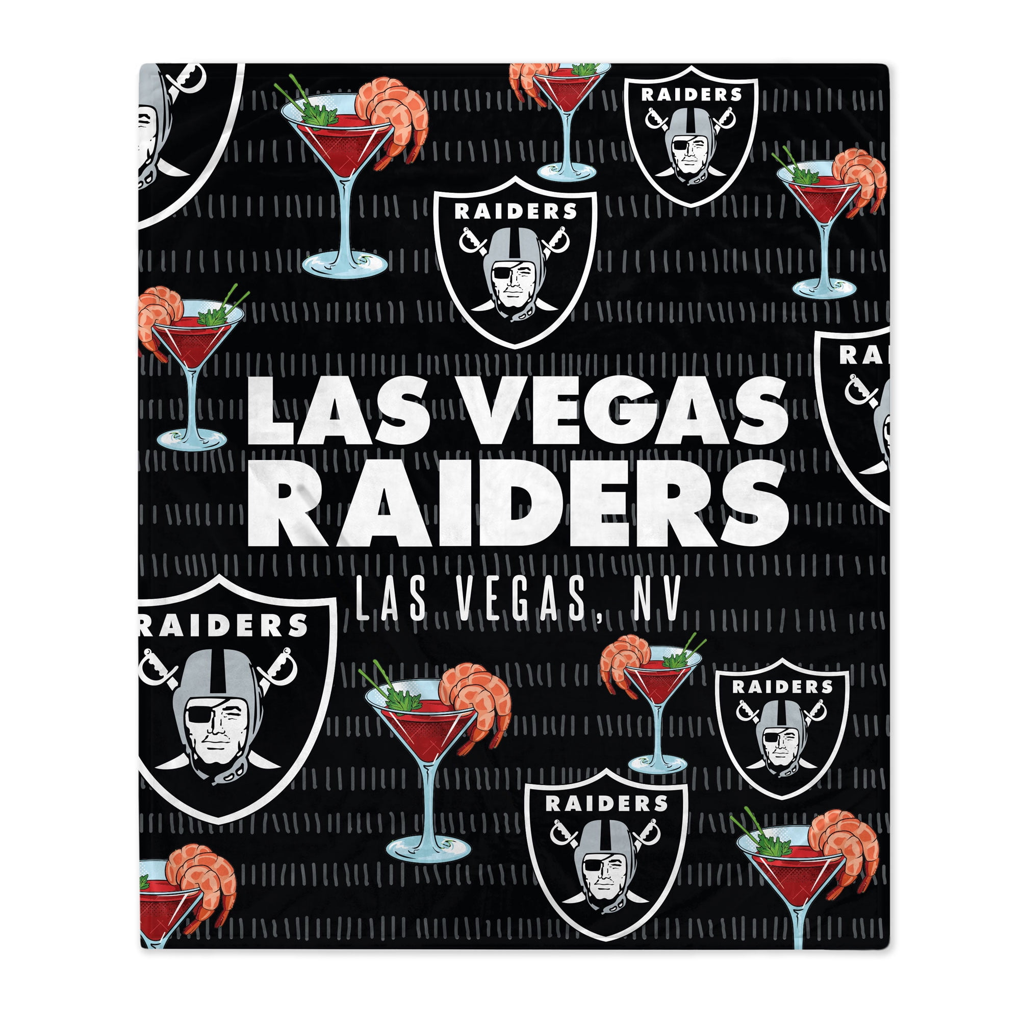 Pegasus Home Fashions Las Vegas Raiders 60'' x 70'' Fleece Throw ...