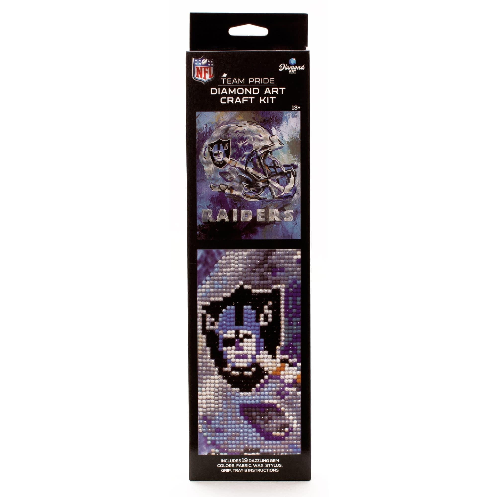 Sporticulture Las Vegas Raiders Diamond Art Craft Kit, Team Colors, 10. ...