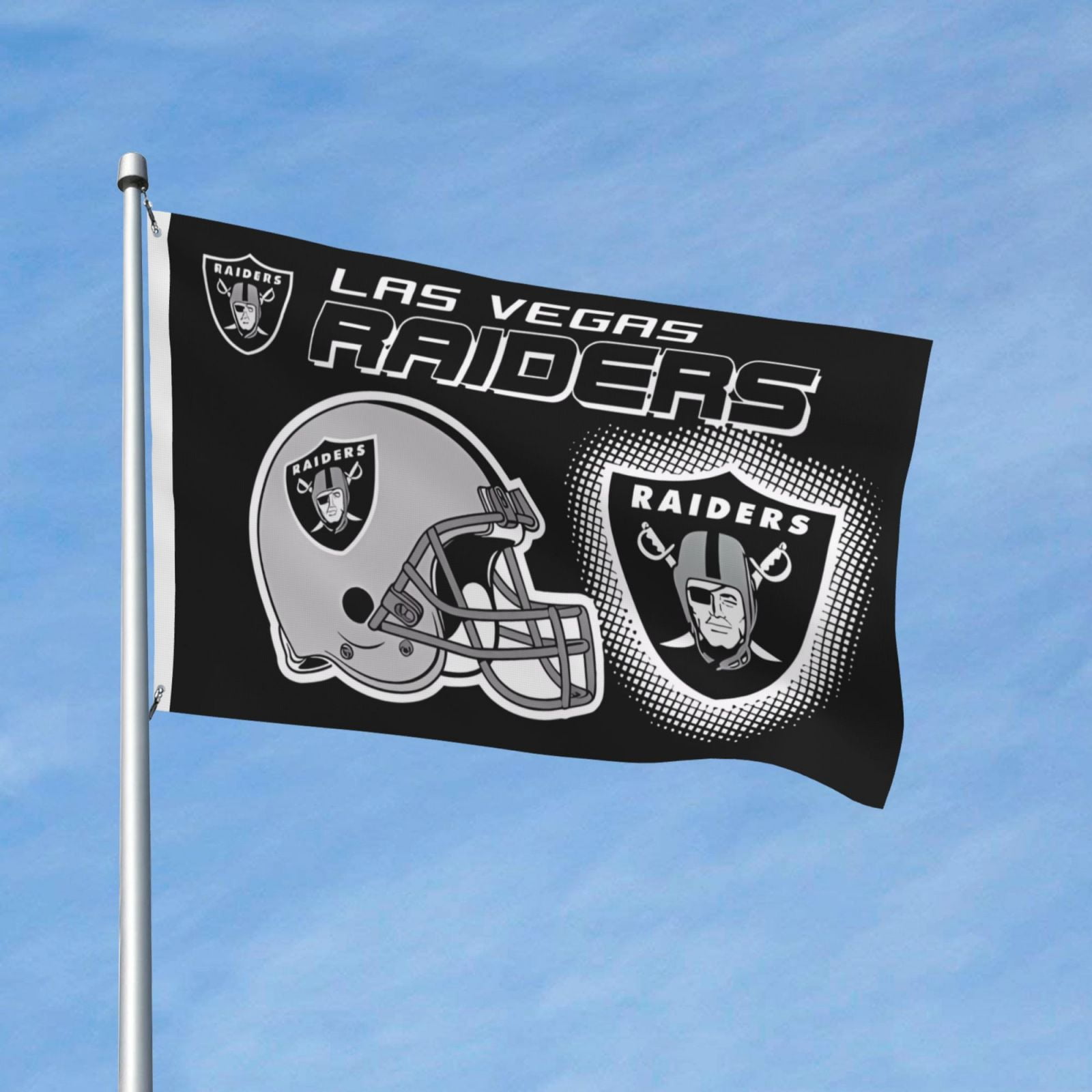 Raiders Football Double Sided Outdoor Decorative Flag Support Flag ...