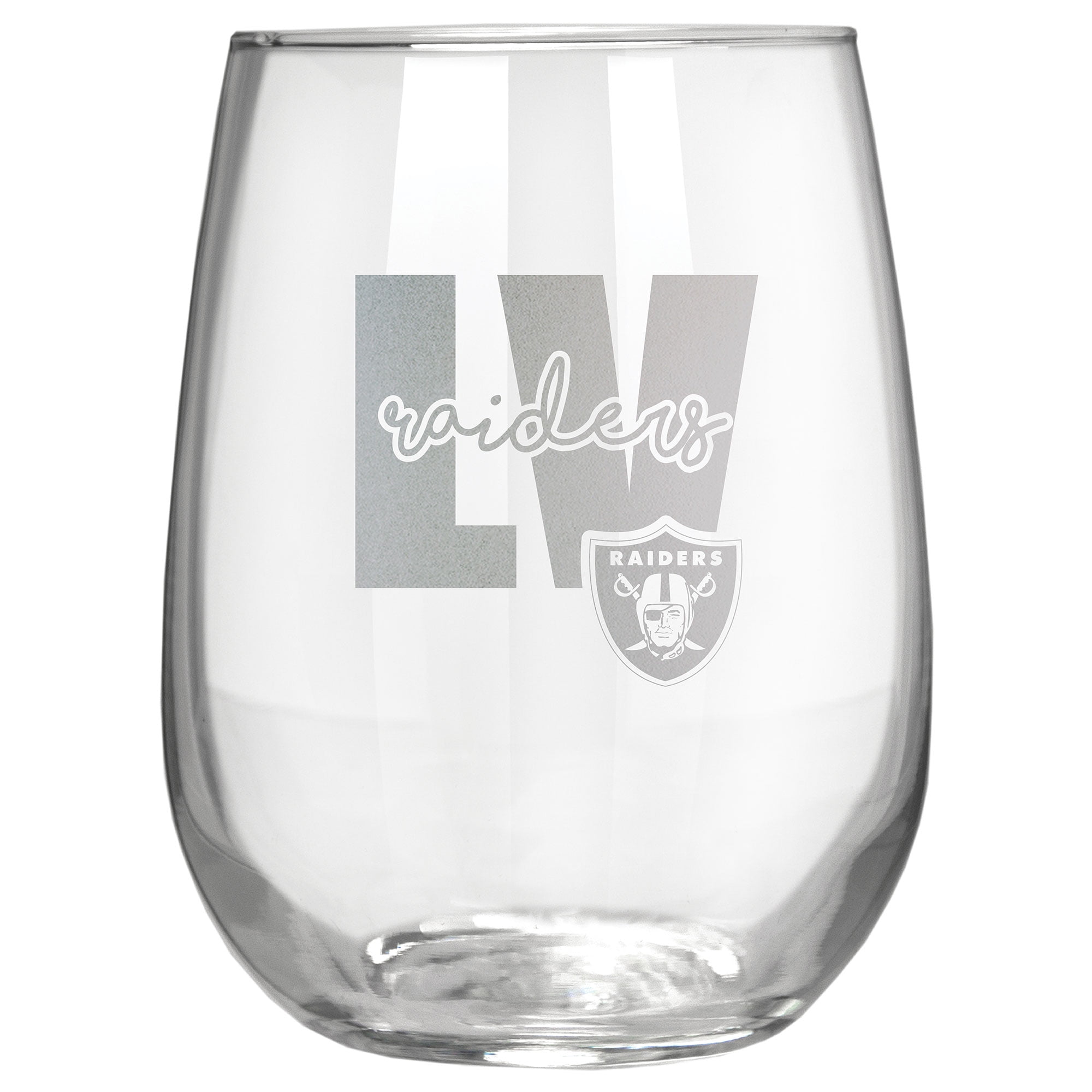 Las Vegas Raiders Etched 17oz. City Stemless Wine Glass - Walmart.com