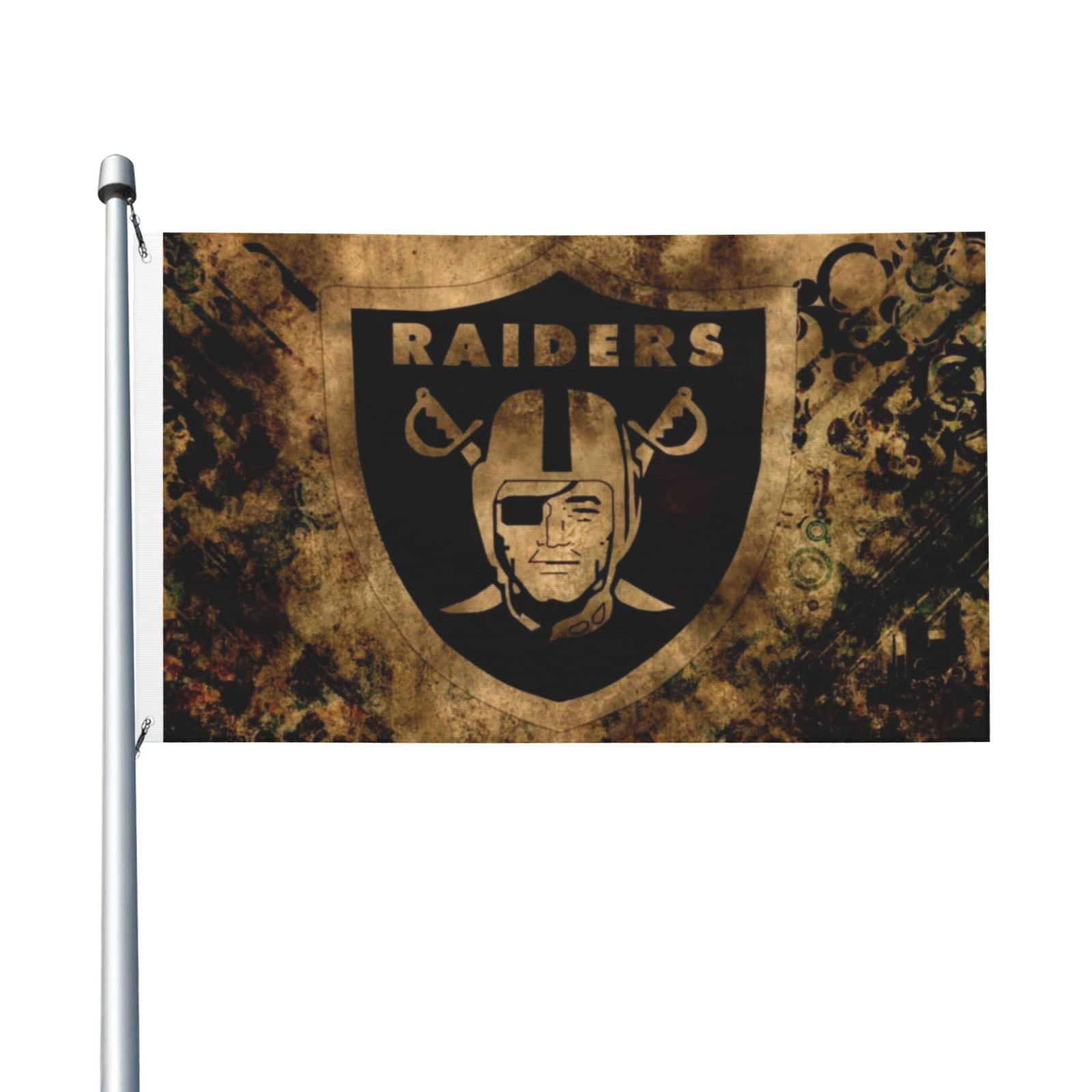 Raiders Football Team Fans Audience Flag Double Sided Decorative Flag ...