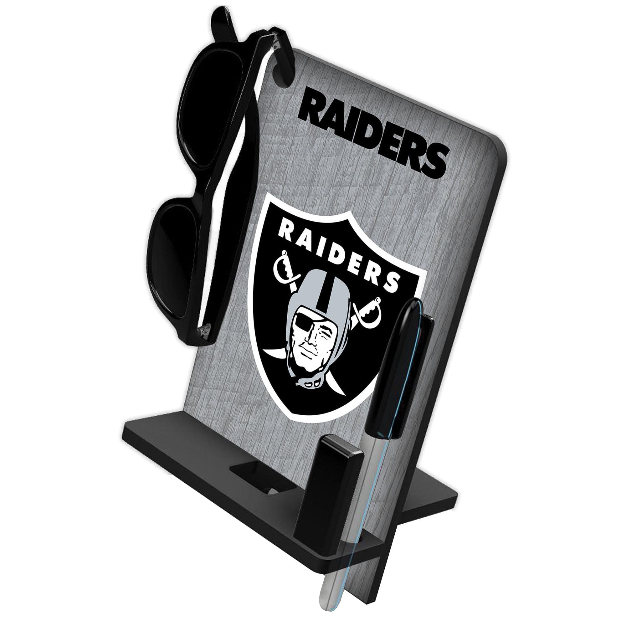 Las Vegas Raiders Four in One Desktop Phone Stand - Walmart.com