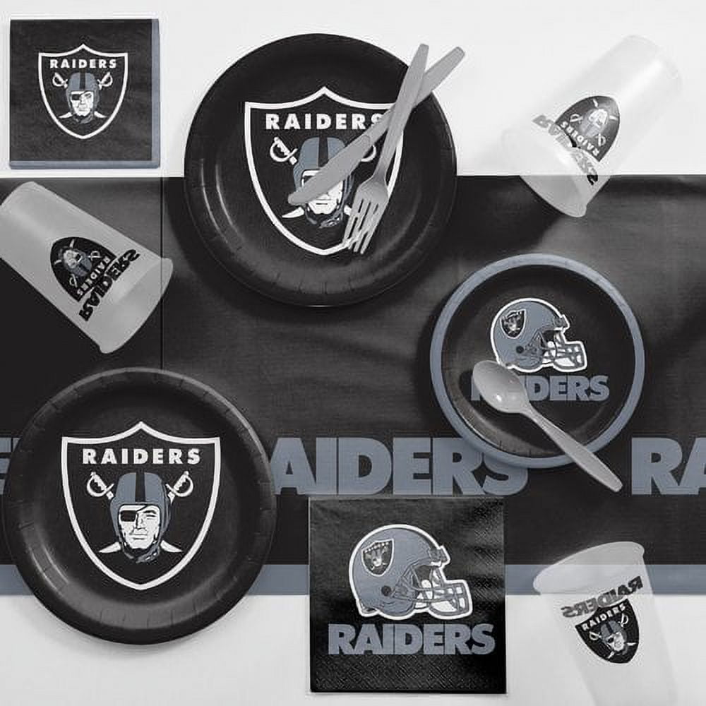 Las Vegas Raiders Game Day Party Supplies Kit for 8 Guests - Walmart.com