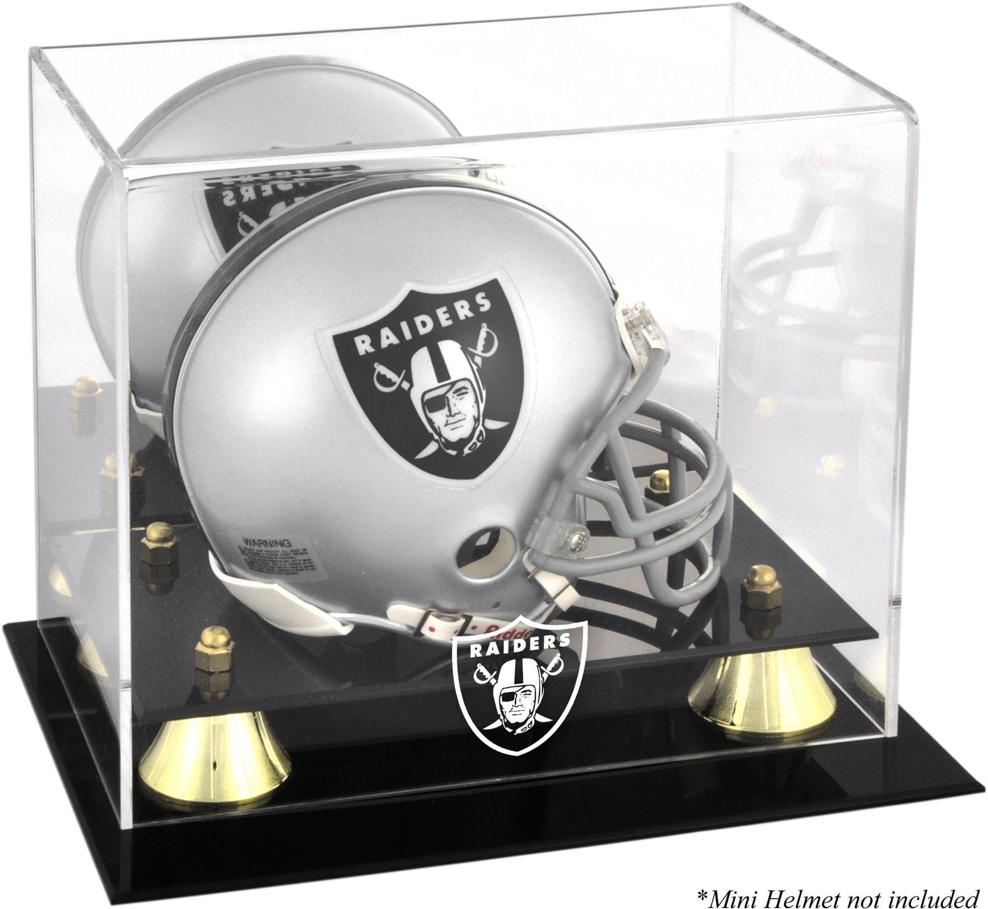 Las Vegas Raiders Golden Classic Mini Helmet Display Case - Walmart.com