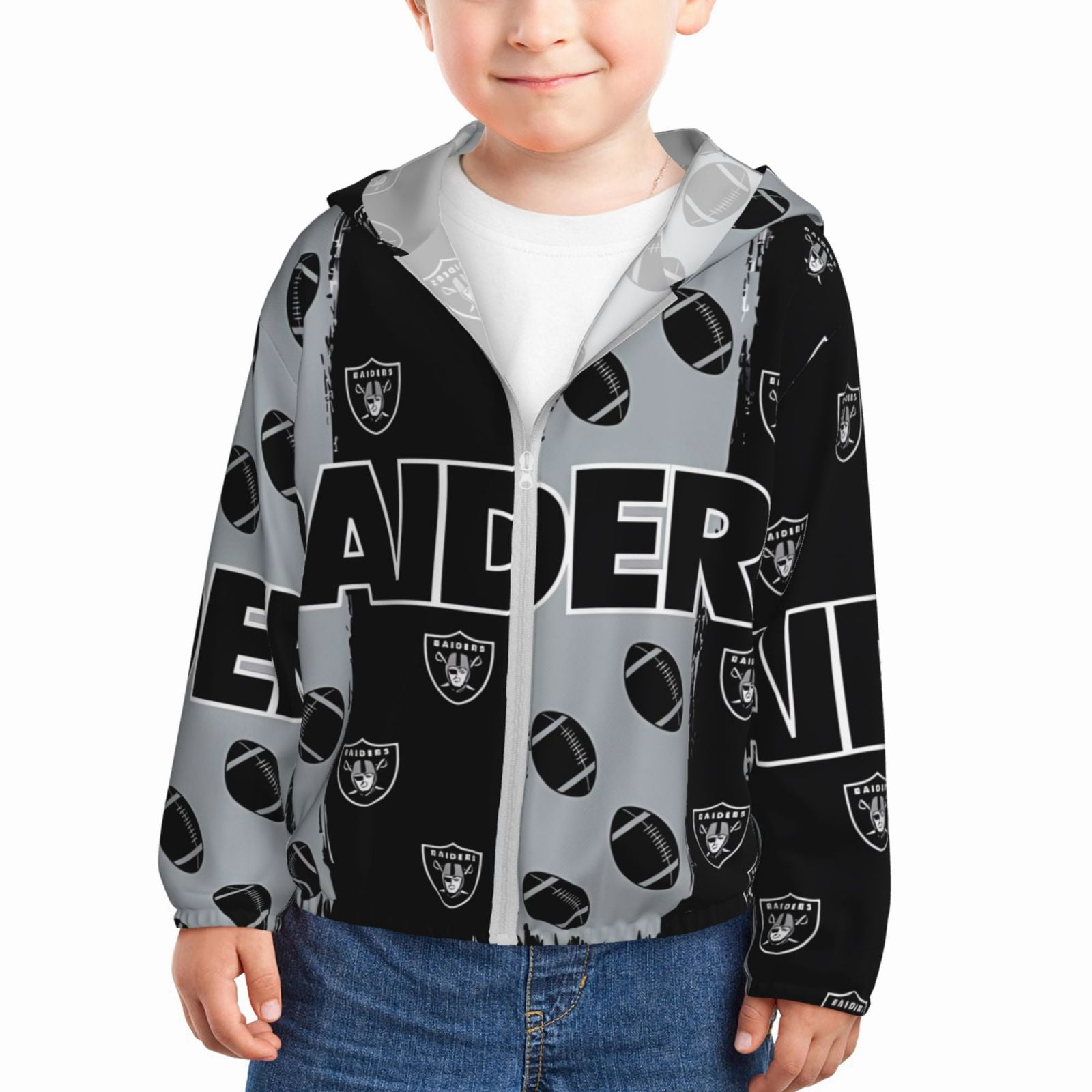 Las_Vegas_Raiders Kids Sun Protection Hoodie Boys and Girls Sports ...