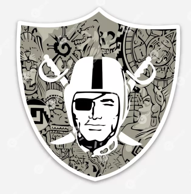 Las Vegas Raiders Mexico Aztec Sticker - Sin City Football Former ...