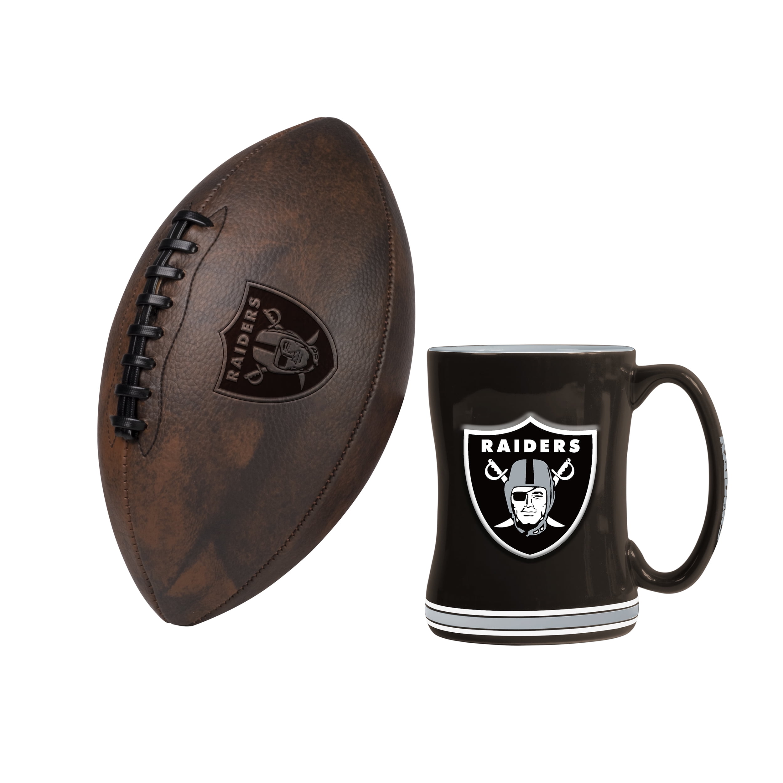 Las Vegas Raiders Mini Walmart Holiday Football & Relief Mug Set ...