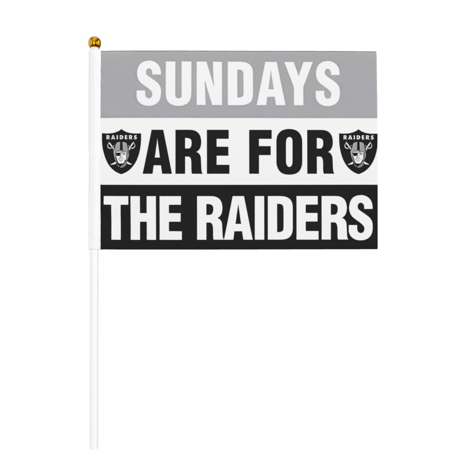 Raiders Team customized double_sided hand_waved flag mini flag audience ...