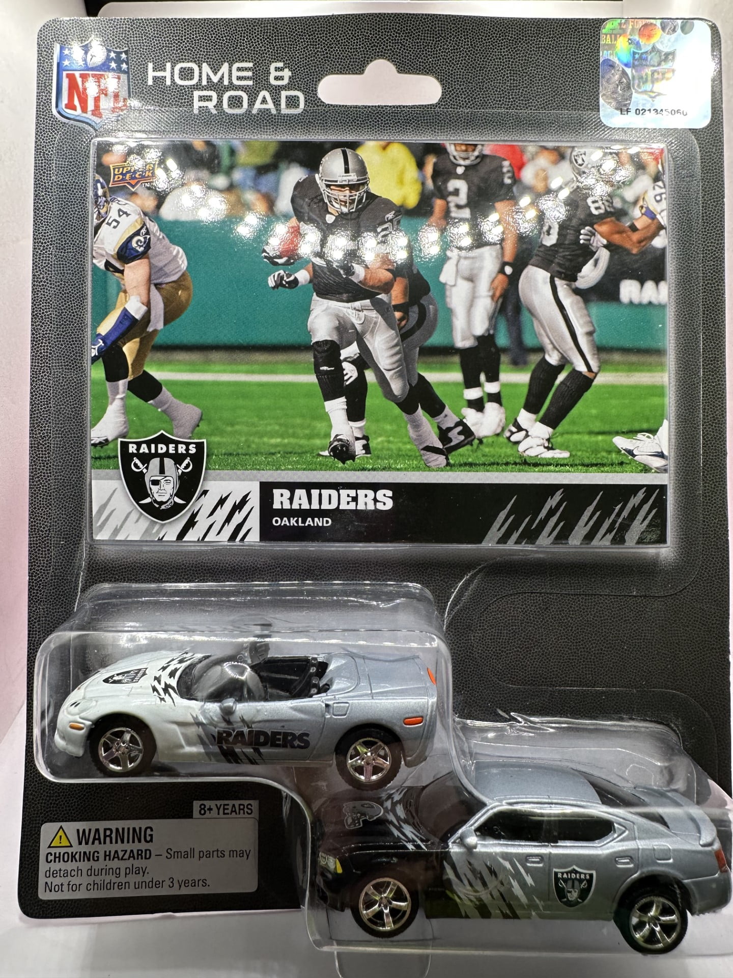 Las Vegas Raiders Upper Deck Collectibles Home/Road 2 Pk Corvette ...